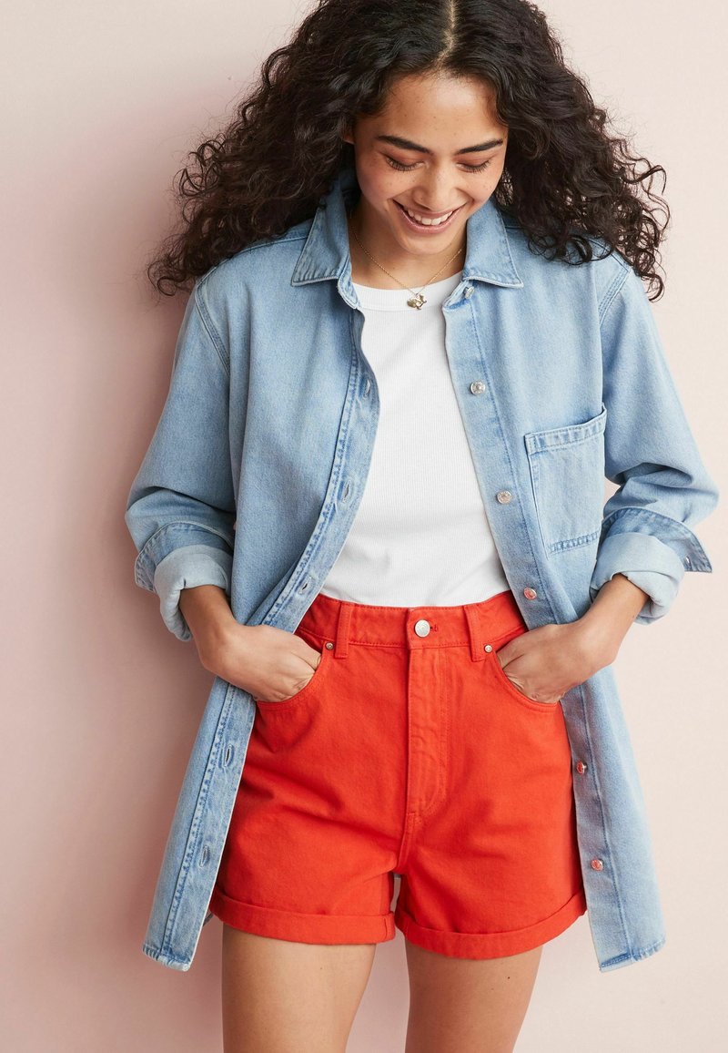 Next Button-down blouse - mid blue/blue - Zalando.de