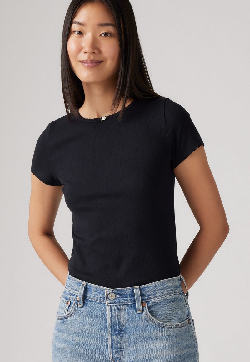 Levi's® DRY GOODS TEE - T-Shirt basic - anthracite night/schwarz - Zalando.at