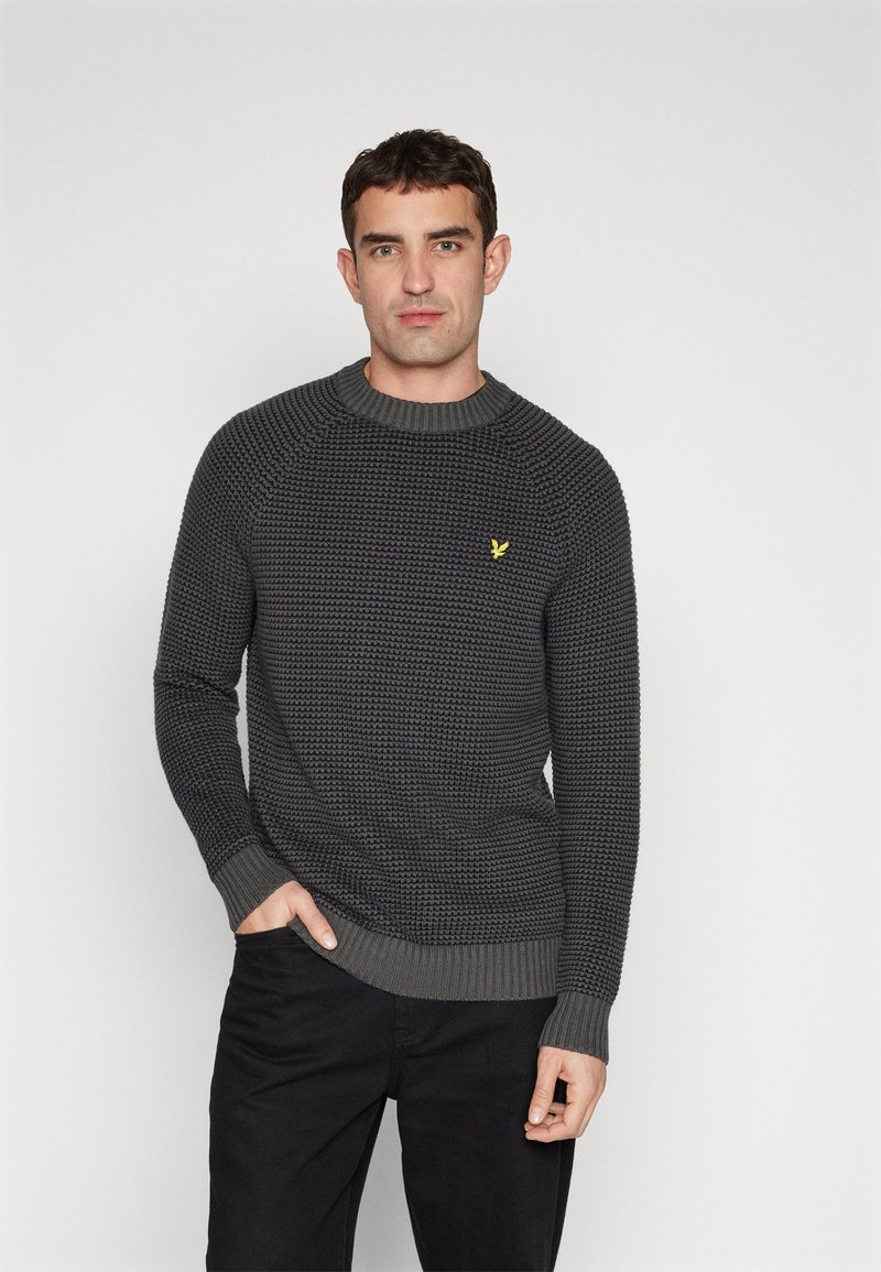 Lyle & Scott BIRDSEYE - Sweter/antracytowy - Zalando.pl