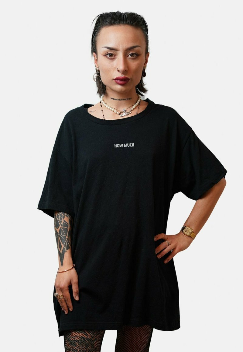 Mira Paris HOW MUCH T shirt Print Black zwart Zalando nl mira-paris-how-much-t-shirt-print-black-zwart-zalando-nl