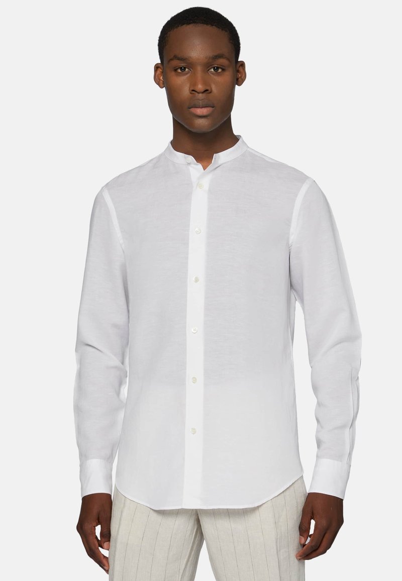 Boggi Milano REGULAR FIT TENCEL LINEN - Hemd - white/weiß - Zalando.at