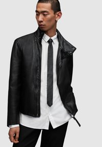 AllSaints TROST BIKER - Lederjacke - black/schwarz - Zalando.at