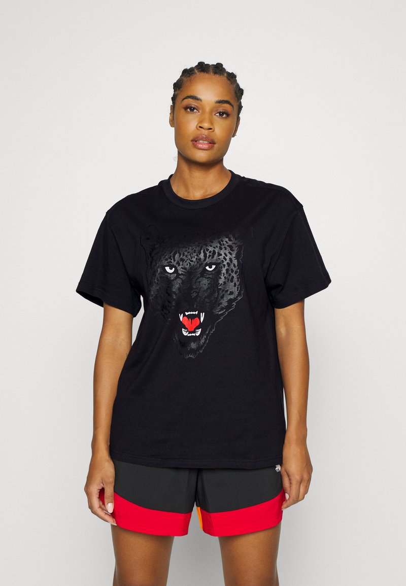 Puma SWISH TEE - T-Shirt print - black/schwarz - Zalando.de