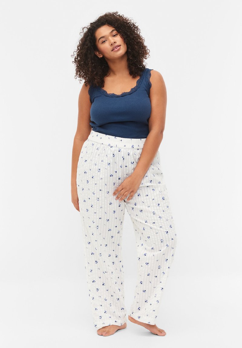 Zizzi 2-PACK WITH TRIM - Top - insignia blue black/blau - Zalando.de