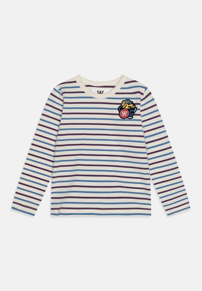 Wood Wood KIM DOGGY PATCH KIDS LONG SLEEVE UNISEX - Topper langermet - off-white/offwhite ...