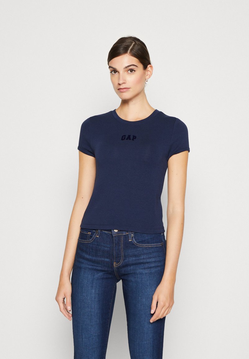 GAP LOGO FOOTBALL TEE - Camiseta básica - navy uniform/azul marino - Zalando.es