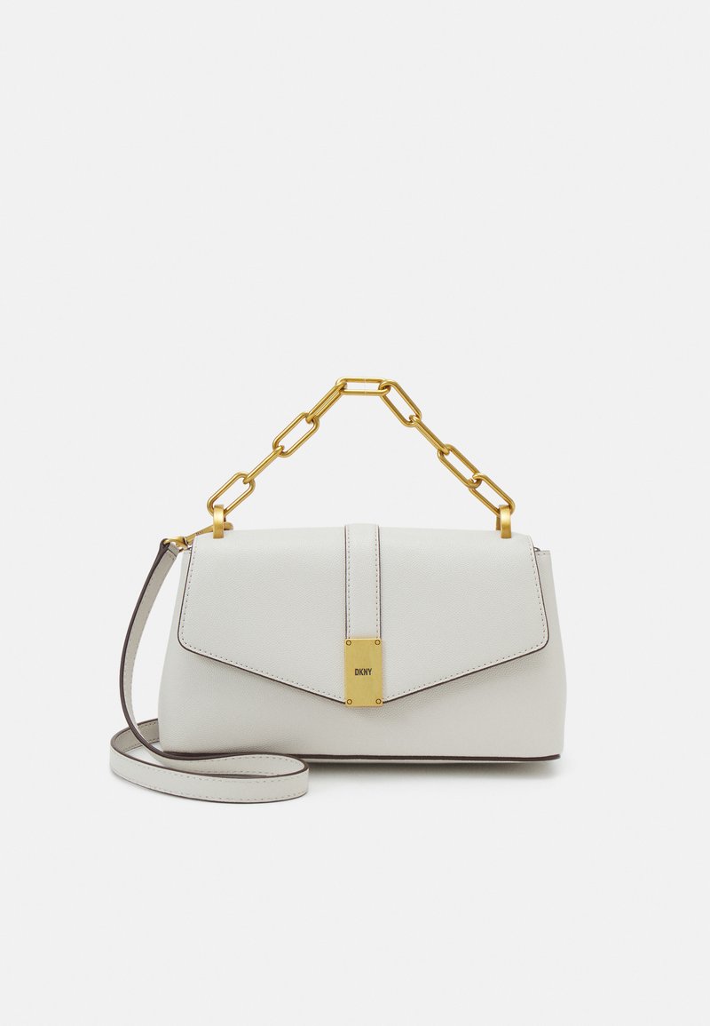 DKNY CONNER FLAP - Handbag - pebble/white - Zalando.ie