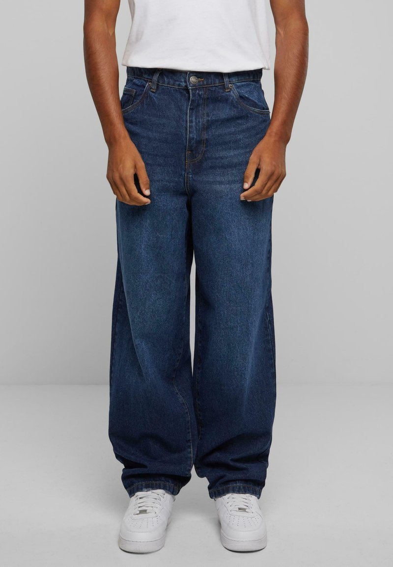 Urban Classics Heavy Ounce Relaxed Fit Jeans New Dark Blue Washed