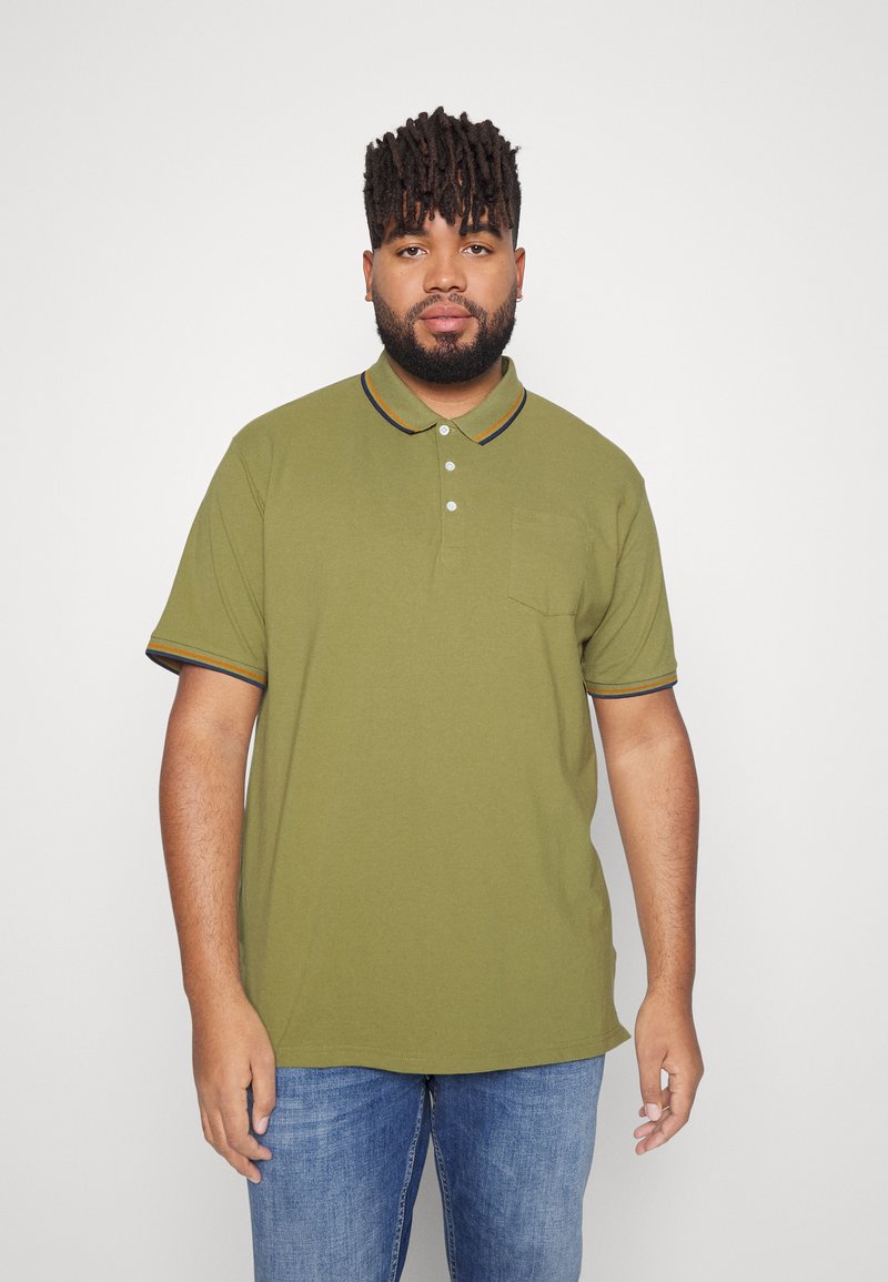 Jack's Sportswear CONTRAST PIPING - Polo - light army/verde oliva ...