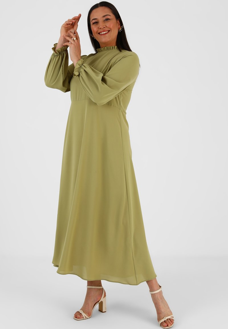 Modanisa PLUS SIZE-ALIA - Maxi-jurk - khaki/kaki - Zalando.nl