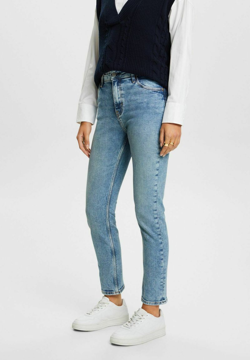 Esprit Jeans Slim Fit - blue light washed/blue denim - Zalando.at