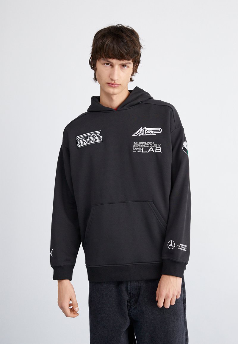Puma MAPF1 GARAGE CREW HOODIE - Sweatshirt - puma black/black - Zalando.ie