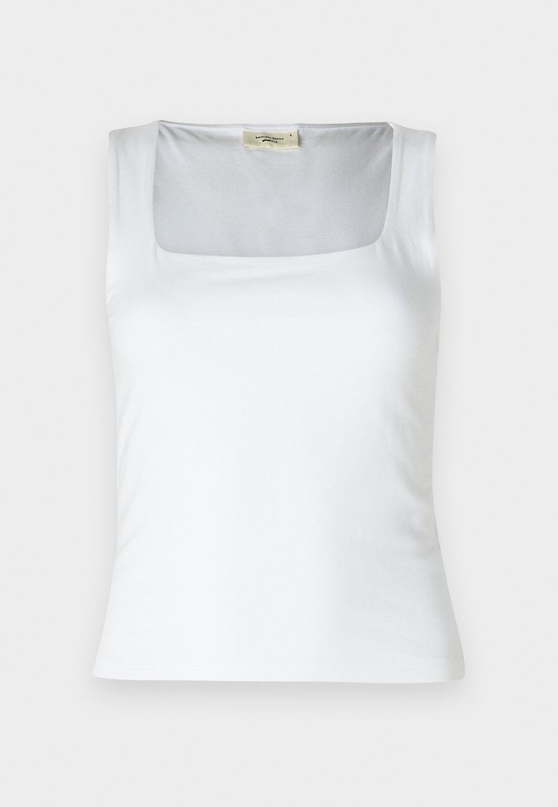 Gina Tricot SQUARE TANK - Top - white/weiß - Zalando