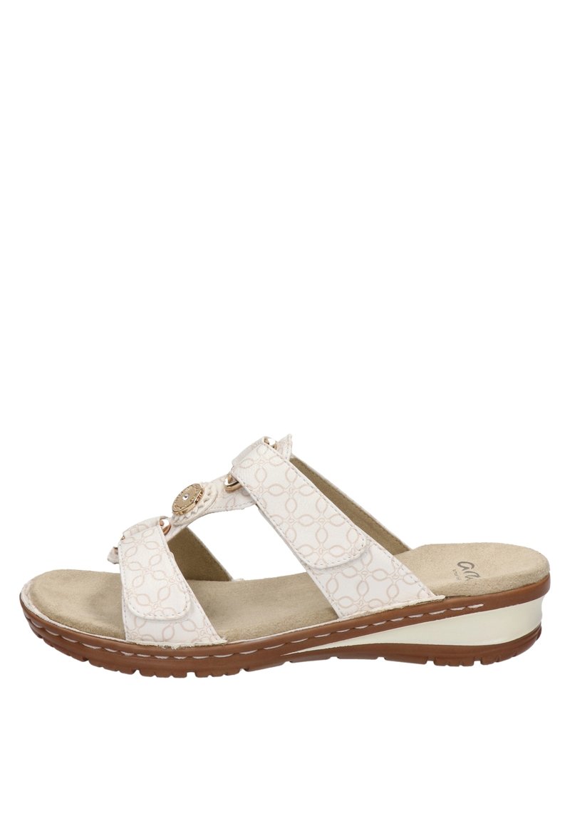 ara ARA DAMES SLIPPER - Sandalias planas - beige - Zalando.es