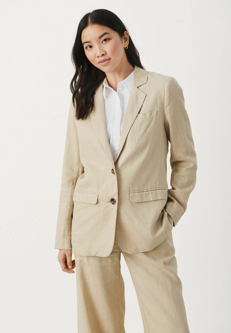 Part Two NYANPW JA - Halflange jas - white pepper/crème - Zalando.be