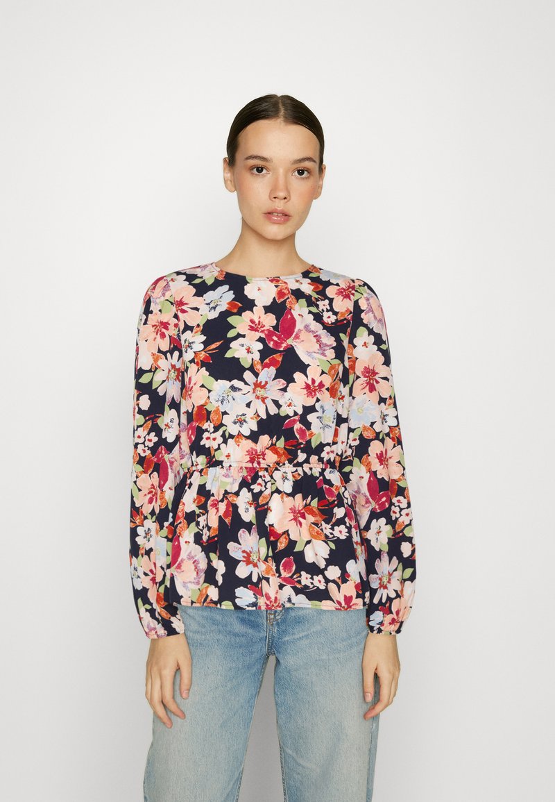 Vero Moda VMLUCIA PEPLUM - Bluse - navy blazer/mørkeblå - Zalando.dk