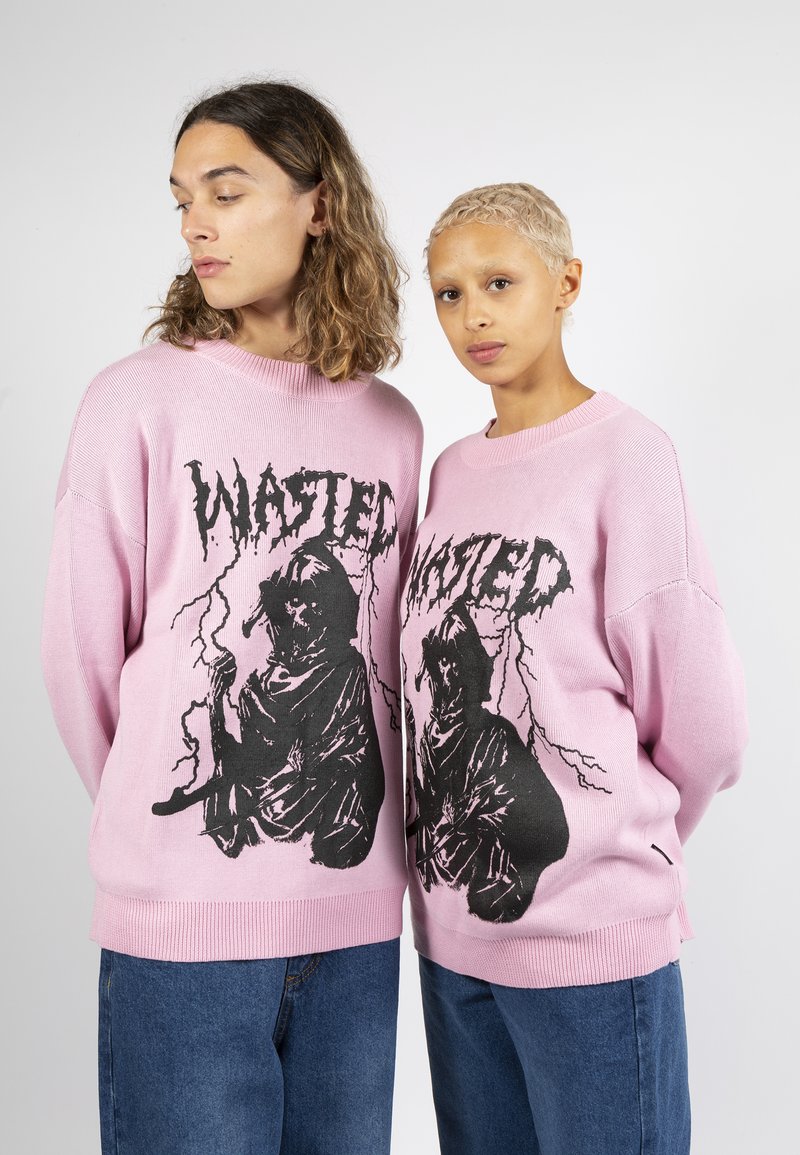 Wasted Paris SWEATER CORPSE UNISEX - Strickpullover - sour pink/pink ...
