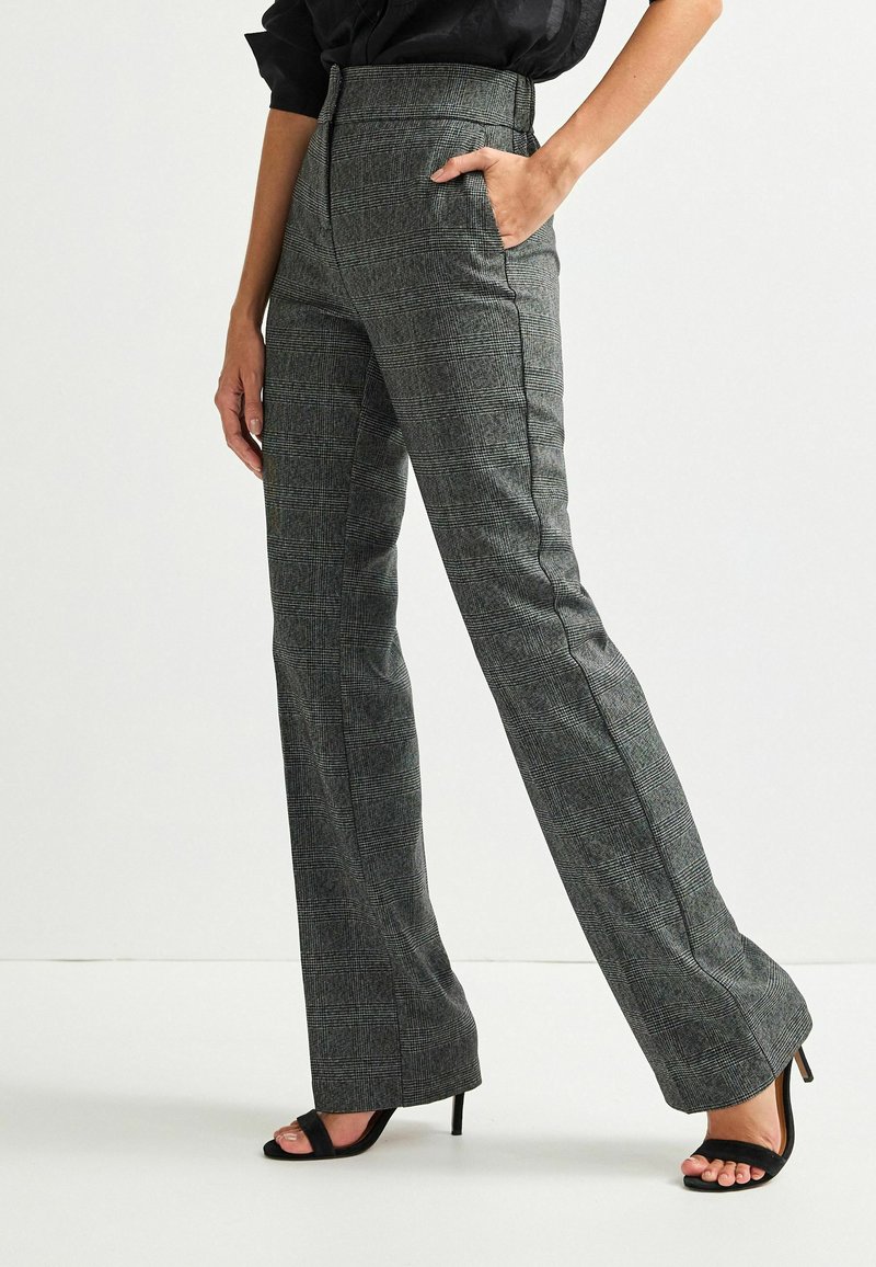 Next SHAPEWEAR BOOTCUT - Broek - check/grijs - Zalando.be