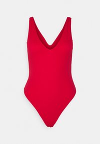 Seafolly DIVE DEEP V NECK ONE PIECE - Swimsuit - chilli red/red ...