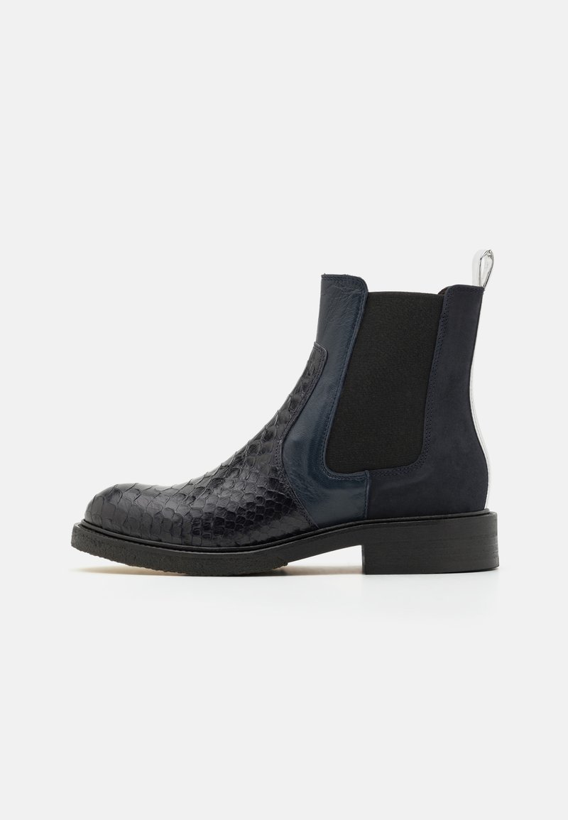 Billi Bi Korte laarzen - dark blue/silver/donkerblauw - Zalando.nl