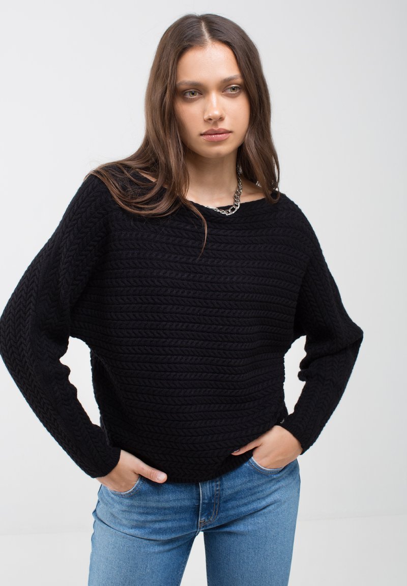 Big Star KIKA - Strickpullover - schwarz - Zalando.de
