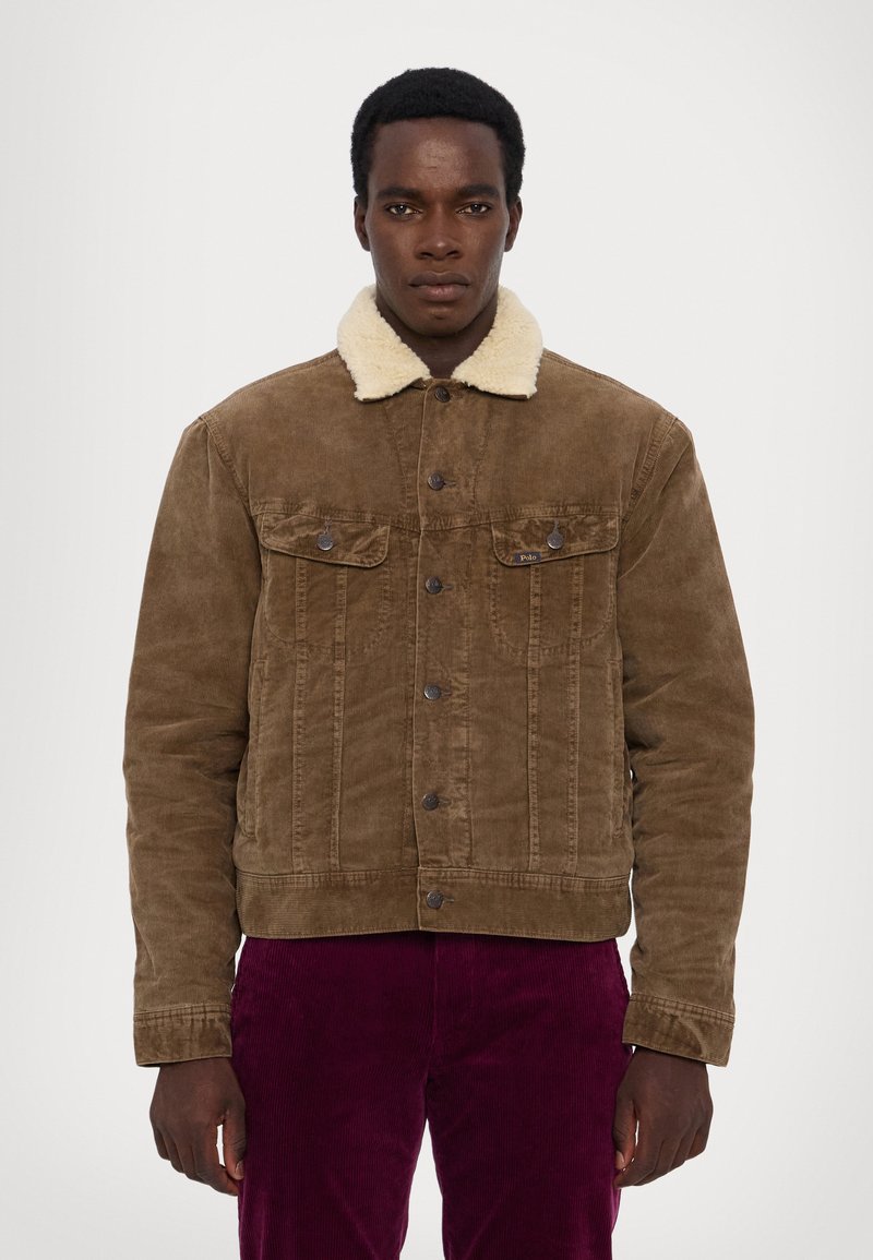 Polo Ralph Lauren FLEECE-LINED CORDUROY TRUCKER JACKET - Down jacket ...