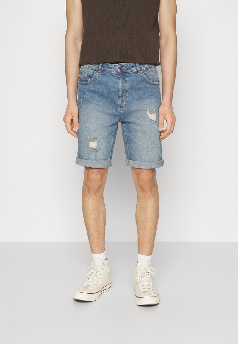 Denim Project DESTROY - Shorts vaqueros - sicily blue/azul - Zalando.es
