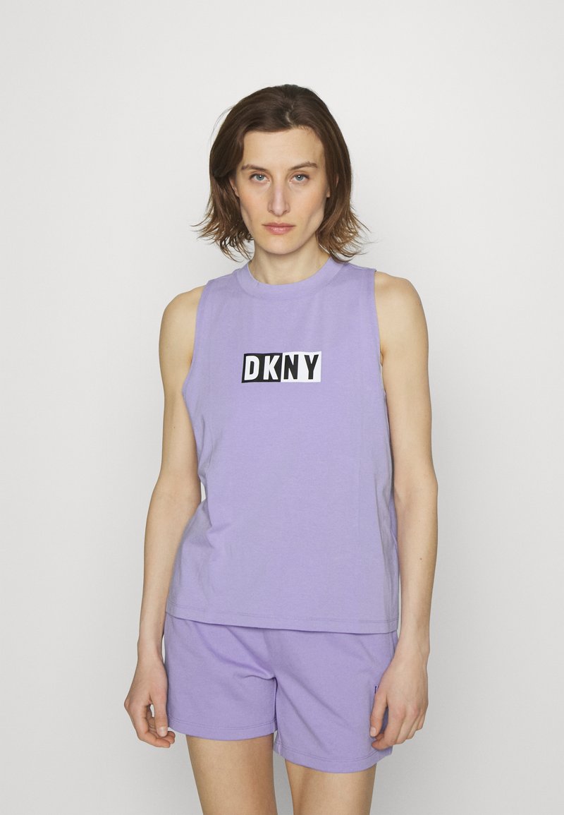 DKNY TWO TONE LOGO TANK - Topper - tulip/syrin - Zalando.no
