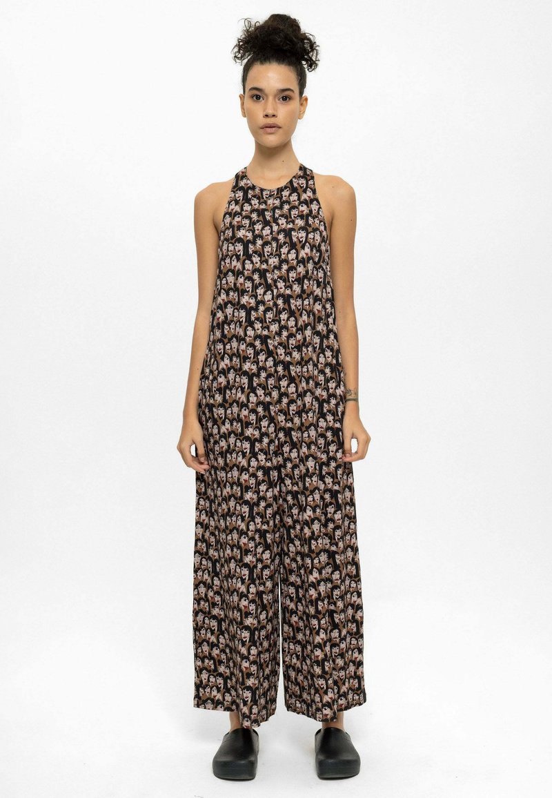 anou anou ALL OVER PRINT - Tuta jumpsuit - camel/sabbia - Zalando.it