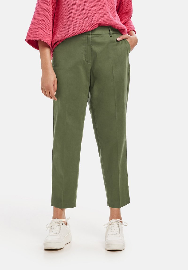 Samoon Stoffhose - leek green/khaki - Zalando.de