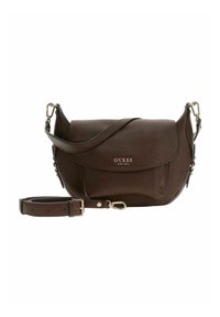 Guess MARSHA FLAP SHOULDER - Håndtasker - espresso/brun - Zalando.dk