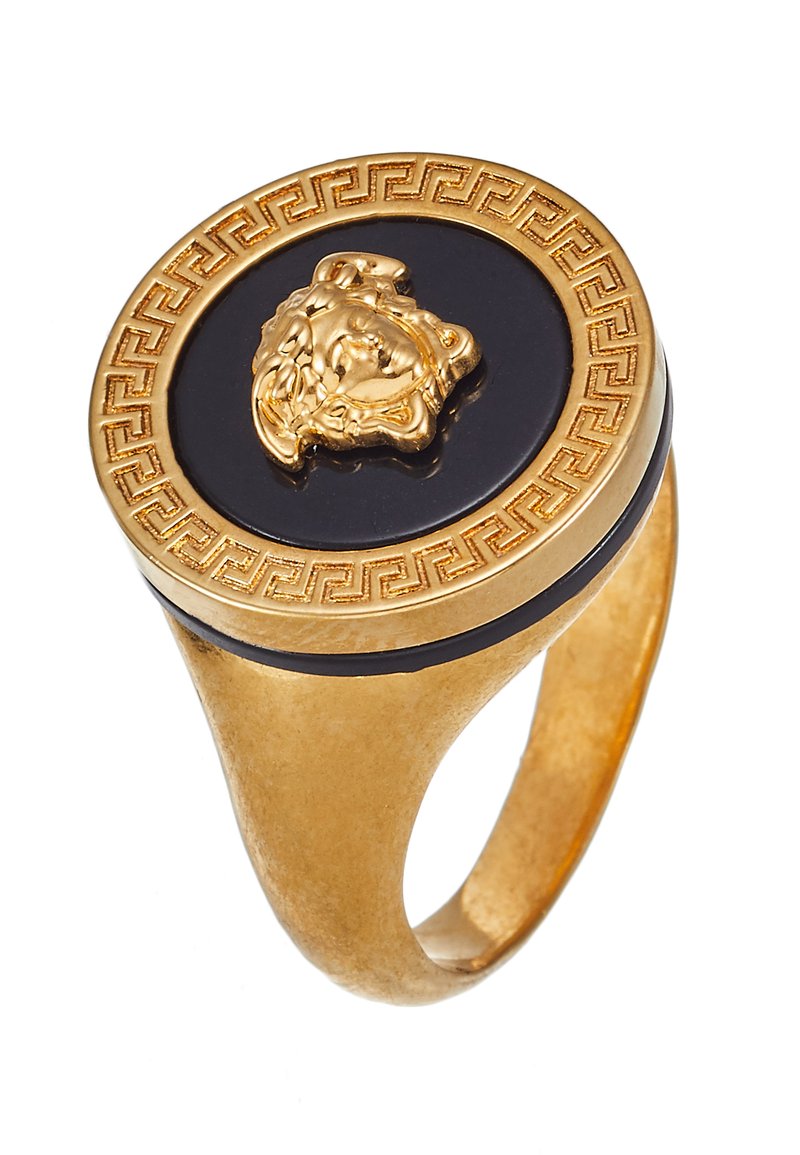 Versace UNISEX - Ring - nero/oro tribute/goldfarben - Zalando.at