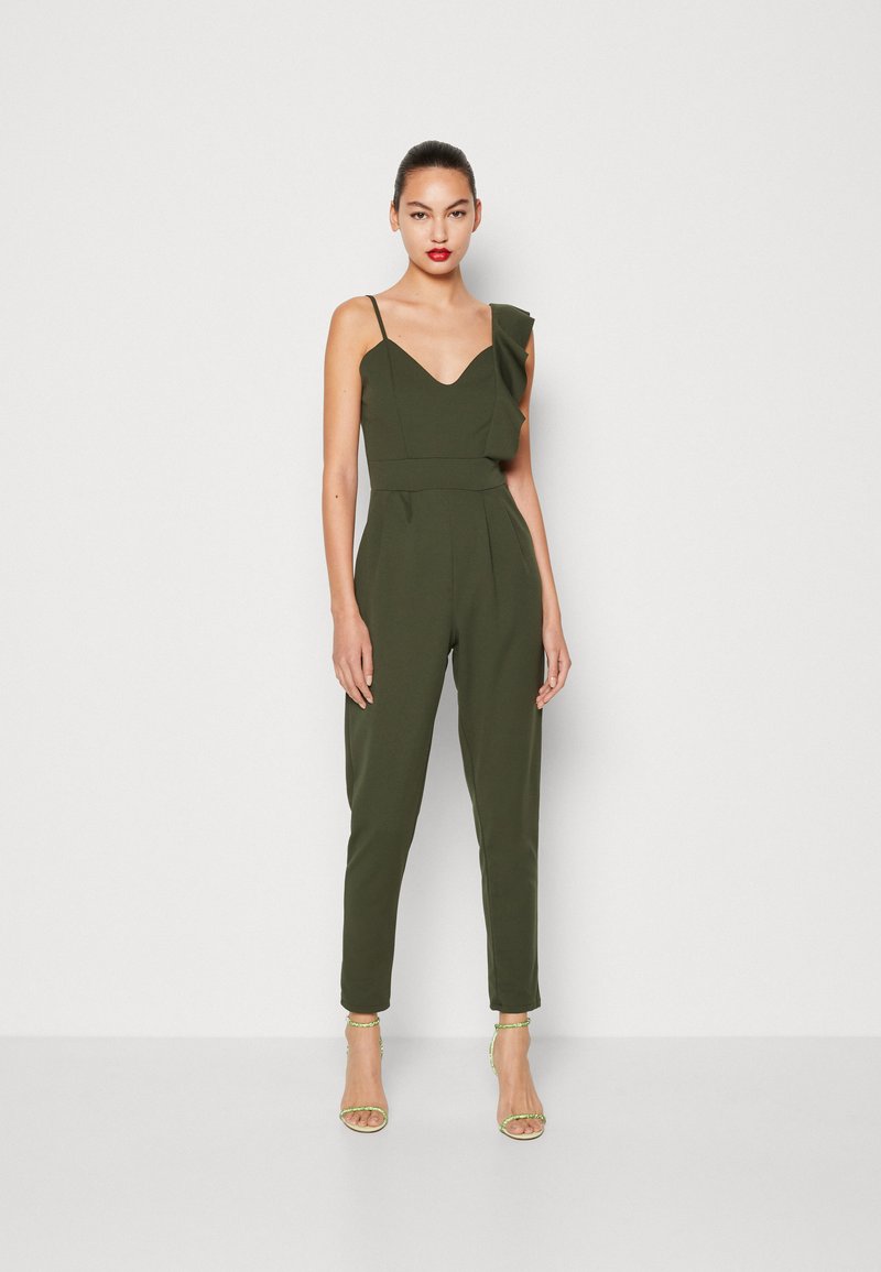 WAL G. IMAANI FRILL SLEEVE - Jumpsuit - khaki/green - Zalando.de