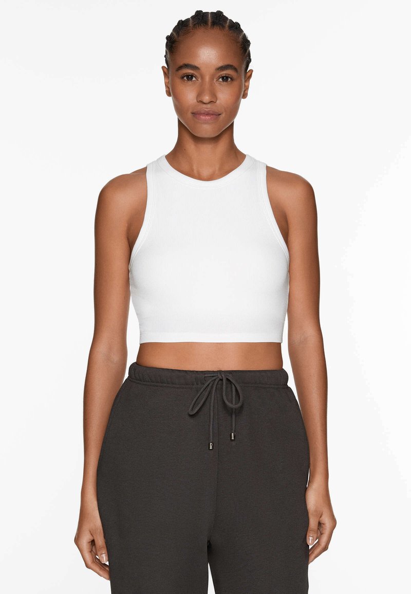 OYSHO High support sports bra - white - Zalando.ie