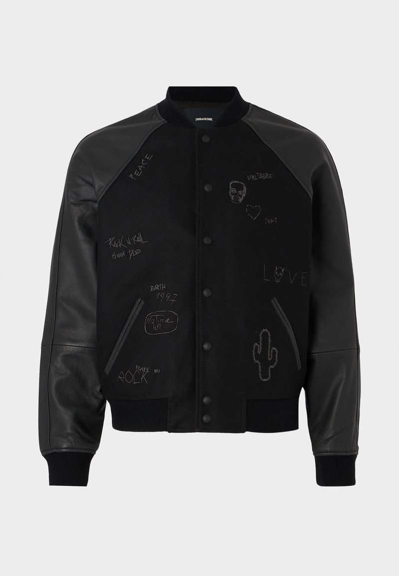 Zadig & Voltaire BORIS - Bomber Jacket - black - Zalando.co.uk