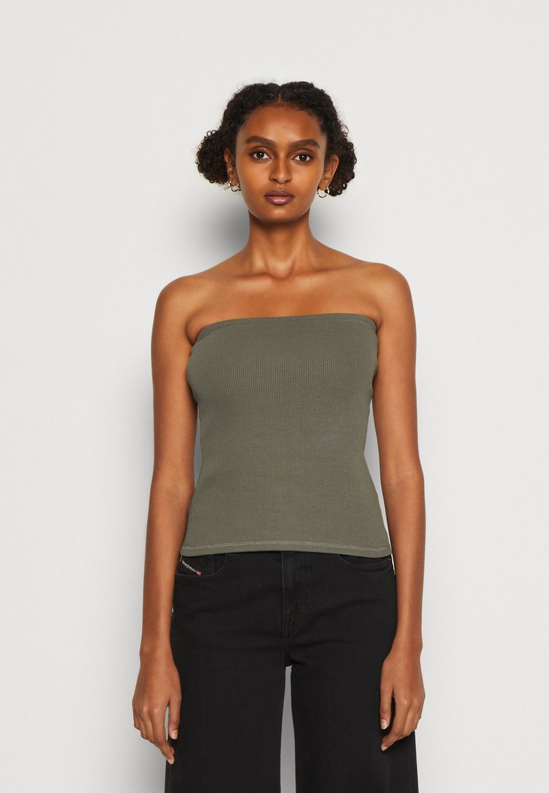 Weekday TANIA TUBE - Top - khaki - Zalando.co.uk