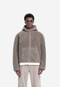 Represent Fleece jacket - rock/mottled brown - Zalando