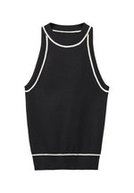 Mango PIPING - Top - sort/black - Zalando.de