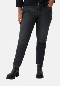 Triangle USED LOOK - Jeans Skinny Fit - dunkelgrau/raw denim - Zalando.ch