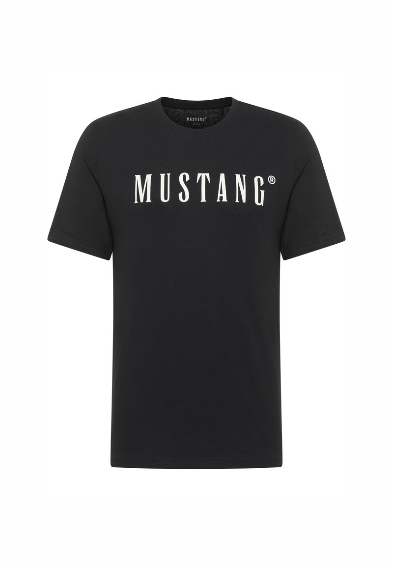 Mustang Triko s potiskem - schwarz/černá - Zalando.cz