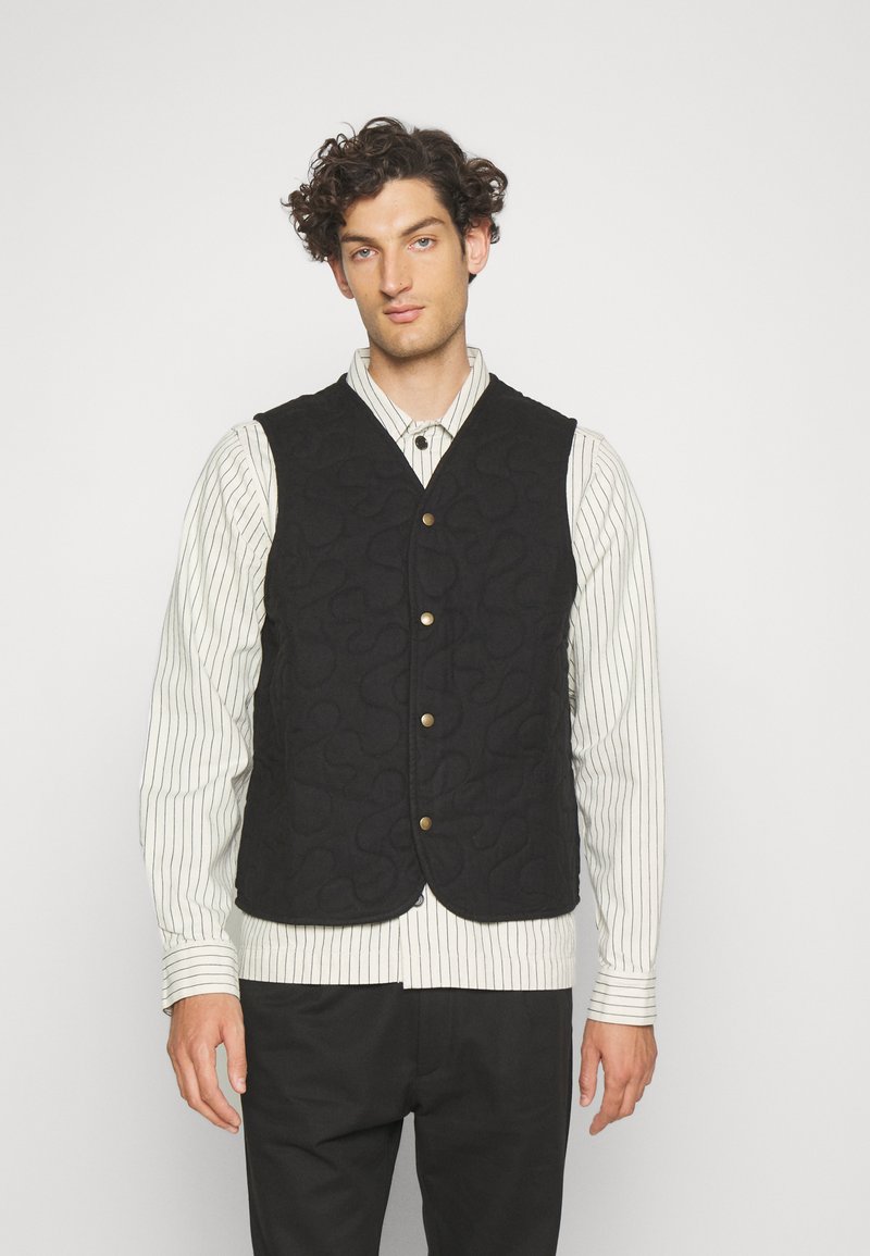 Rotholz QUILT VEST UNISEX - Waistcoat - black - Zalando.ie