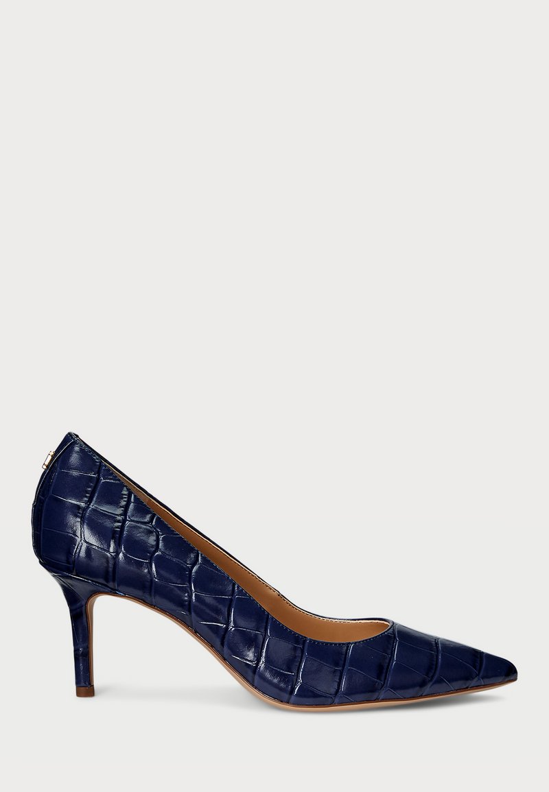 Lauren Ralph Lauren LANETTE CROCODILE-EMBOSSED LEATHER PUMP - Classic ...