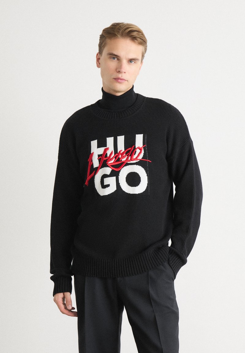 HUGO SEMOU - Jumper - black - Zalando