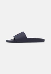 Polo Ralph Lauren UNISEX - Pool slides - black/red/black - Zalando.co.uk