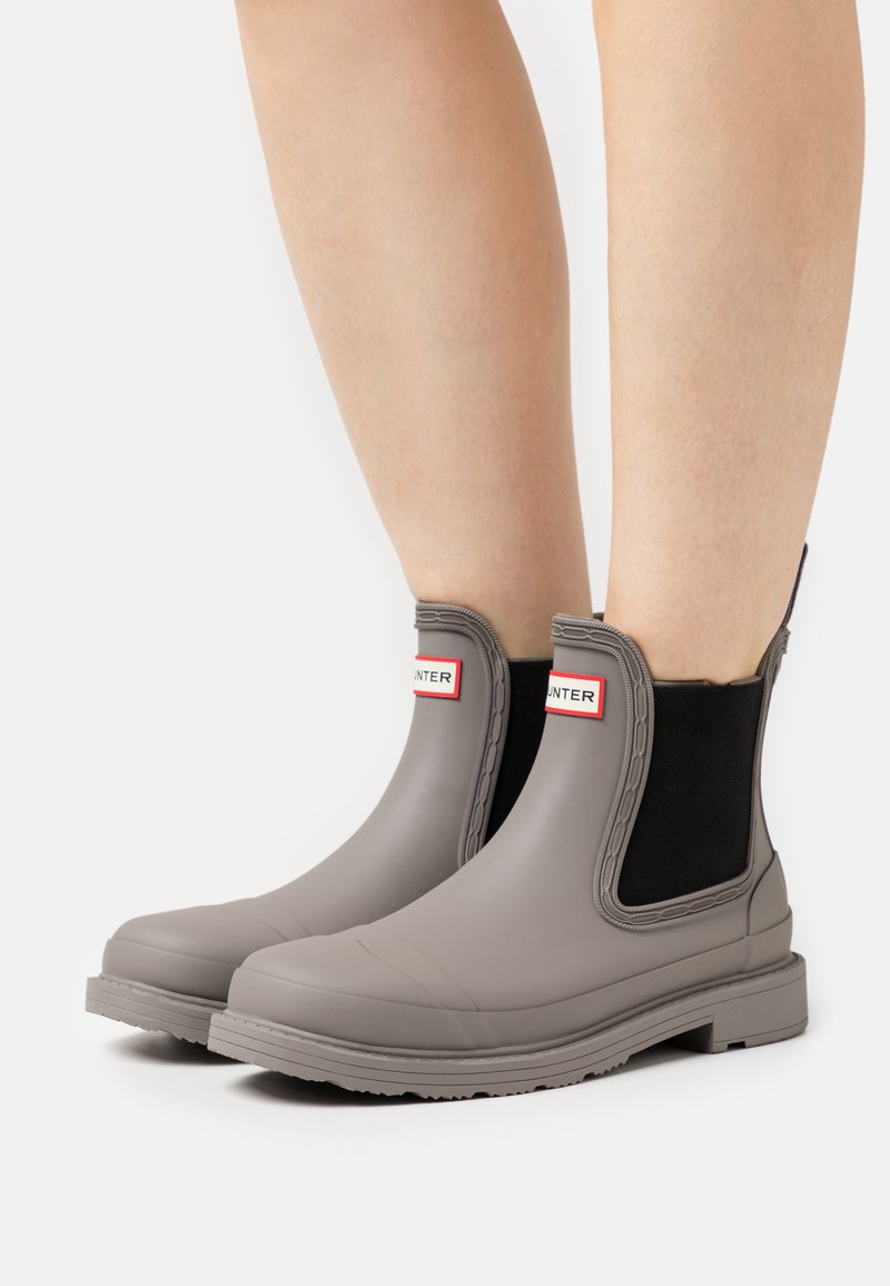 Hunter ORIGINAL COMMANDO - Wellies - grey heron/grey - Zalando.co.uk