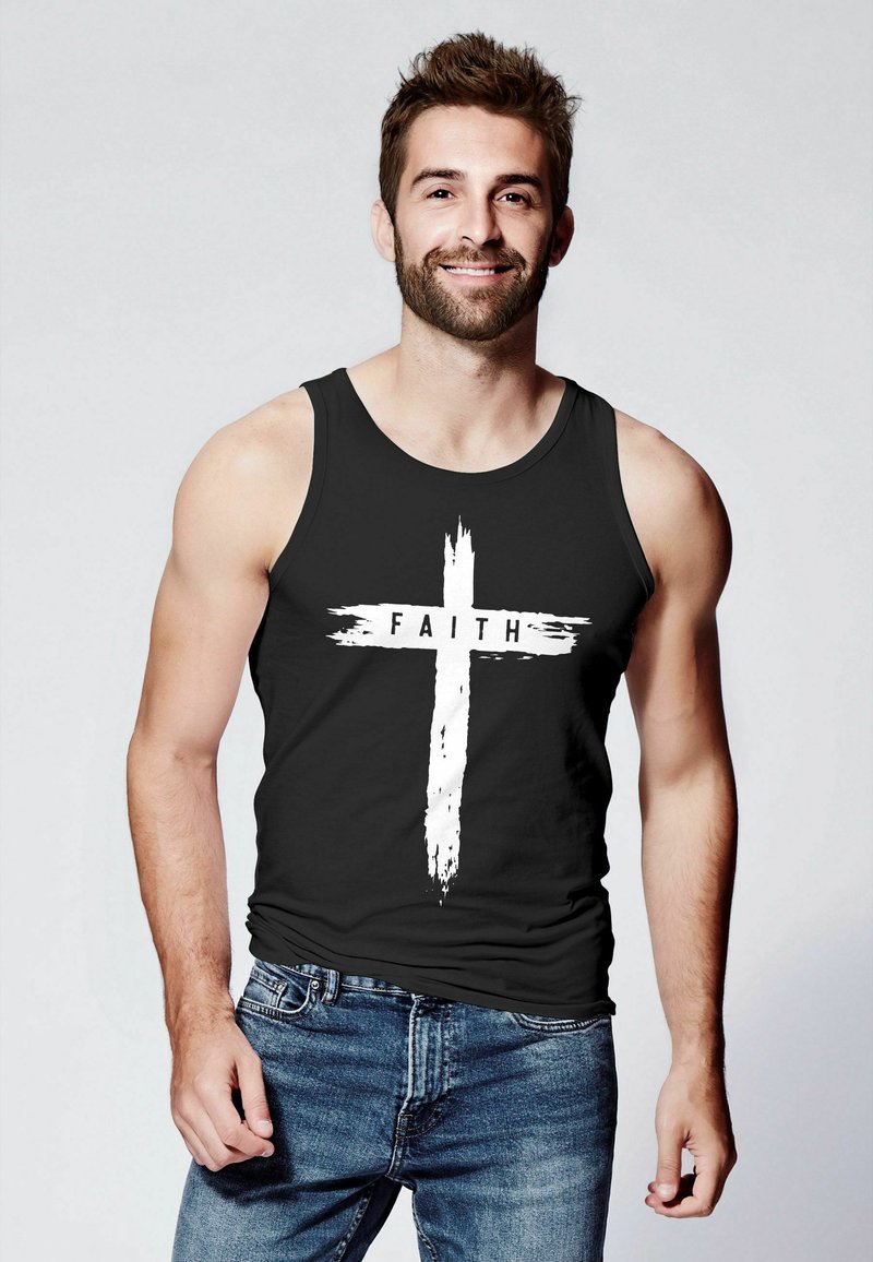 Neverless PRINT AUFDRUCK KREUZ CROSS FAITH GLAUBE TREND-MOTIV - Top ...