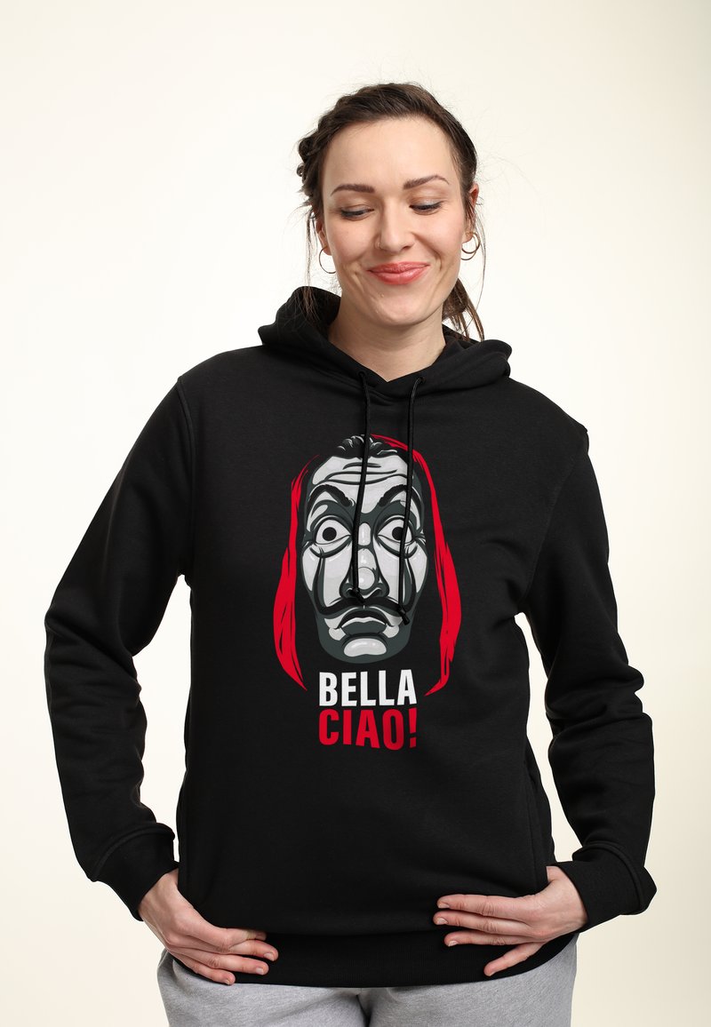 Henry Tiger MONEY HEIST BELLA CIAO MASK - Kapuzenpullover - black ...
