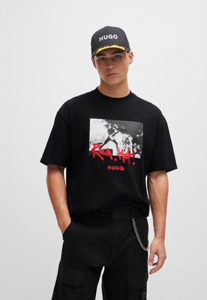 HUGO DLEEK - T-Shirt basic - black/schwarz - Zalando.de