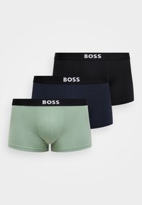 BOSS TRUNK 3 PACK - Trunks - light green/dark blue/black/light green ...