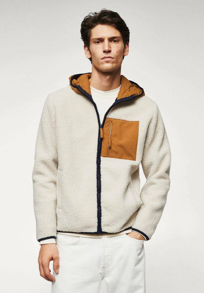 Mango PERBES - Fleece jacket - beige - Zalando.co.uk